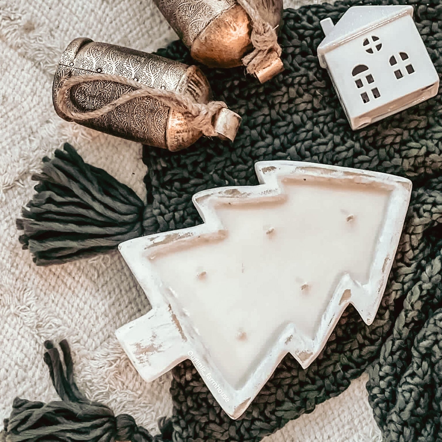 White Wood Tree Dough Bowl Candle - Choose Your Scent – Cedar Mountain ...