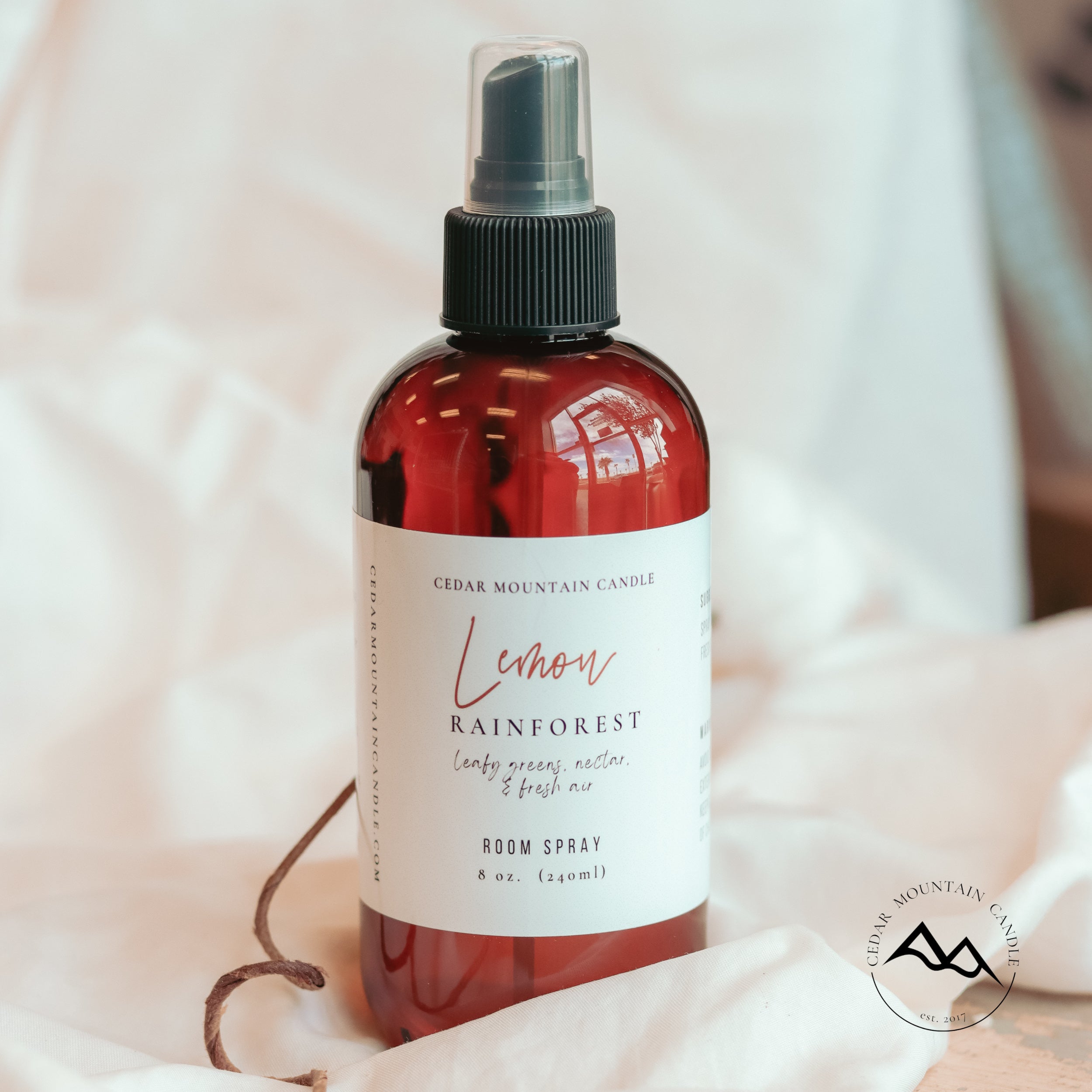 8 oz Room Spray - Lemon Rainforest – Cedar Mountain Candle